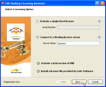 Connect to the Floating License Server